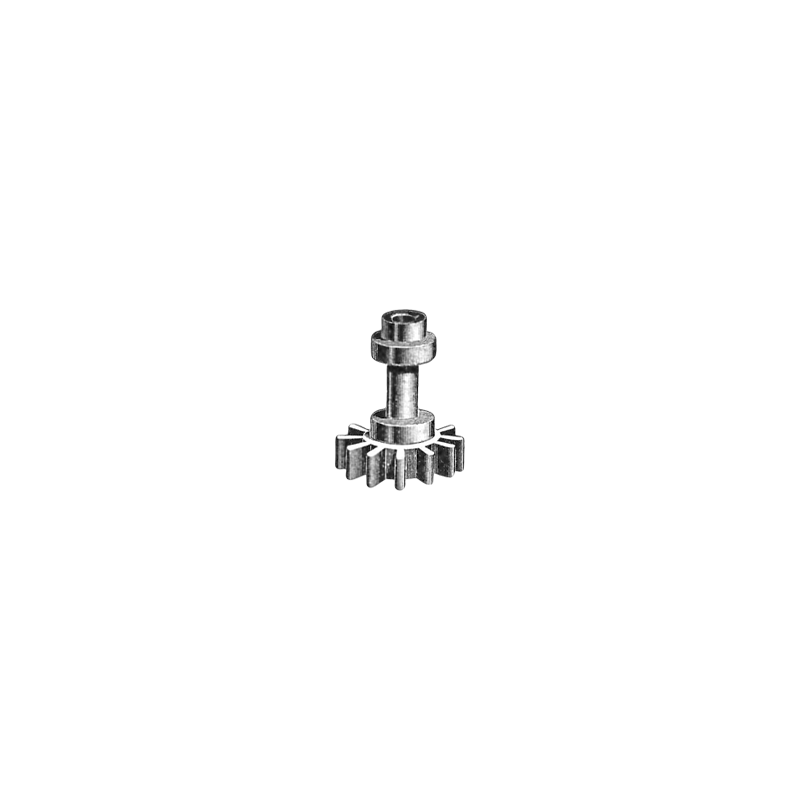Genuine Omega® cannon pinion, 12 teeth, total height 3.75 mm, dia. 5.2 ...