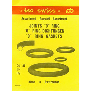 Bulk Micro O-Ring Gasket assortment, 25 pieces for Crowns — PERRIN