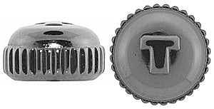 Tissot® Crown (Waterproof), steel colour, domed waterproof crown, with ...