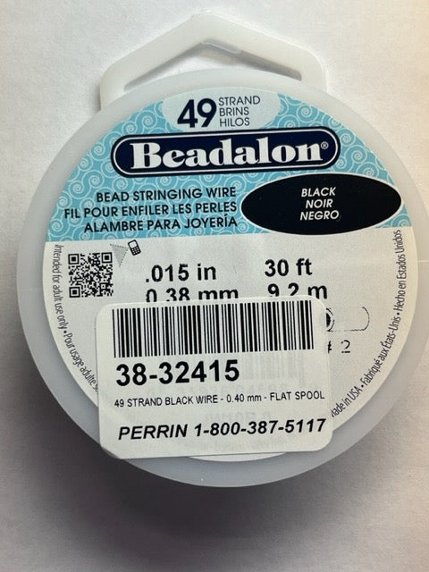 49 Black Strand Wire Flat Spools - 0.40mm – Perrin Supply Ltd