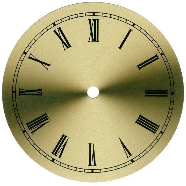 Brass Clock Dials | Brass Finished Dial Roman 4 1/2" – Perrin Supply Ltd