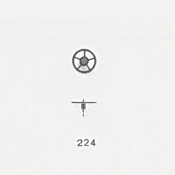 Jaeger LeCoultre® calibre # 424 forth wheel and pinion with seconds ha ...