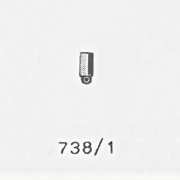 Jaeger LeCoultre® calibre # 12A triangular stud for flat hairspring ...