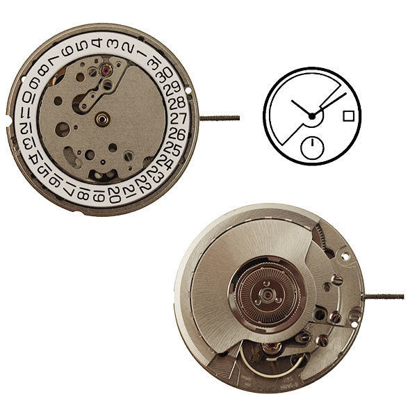 ETA 2895-2 Automatic with Small Second, Date Watch Movement – Perrin ...
