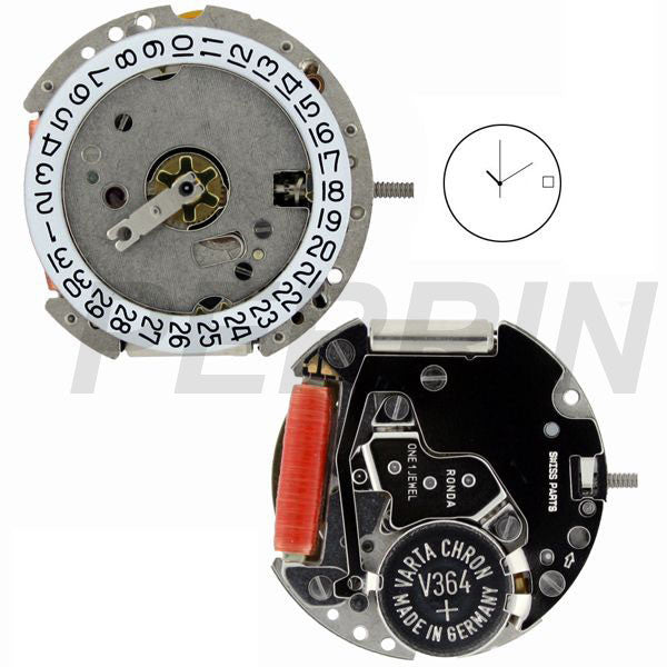Ronda Quartz Watch Movements | Perrin Wholesale Watch Movements ...
