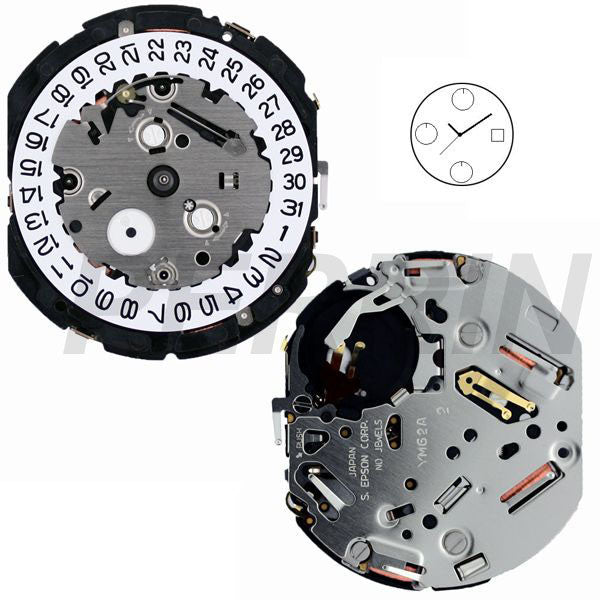 YM62 Epson Watch Movement – Perrin Supply Ltd